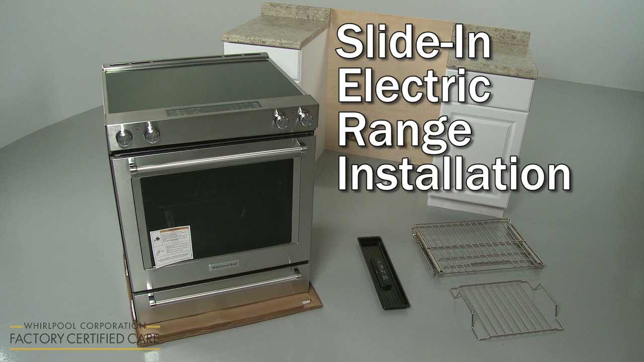 KitchenAid Electric Range Installation Model KSEB900ESS - YouTube