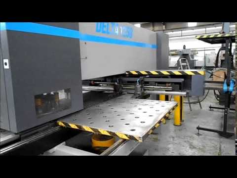LVD STRIPPIT DELTA 1250 CNC TURRET PUNCHING MACHINE - YouTube