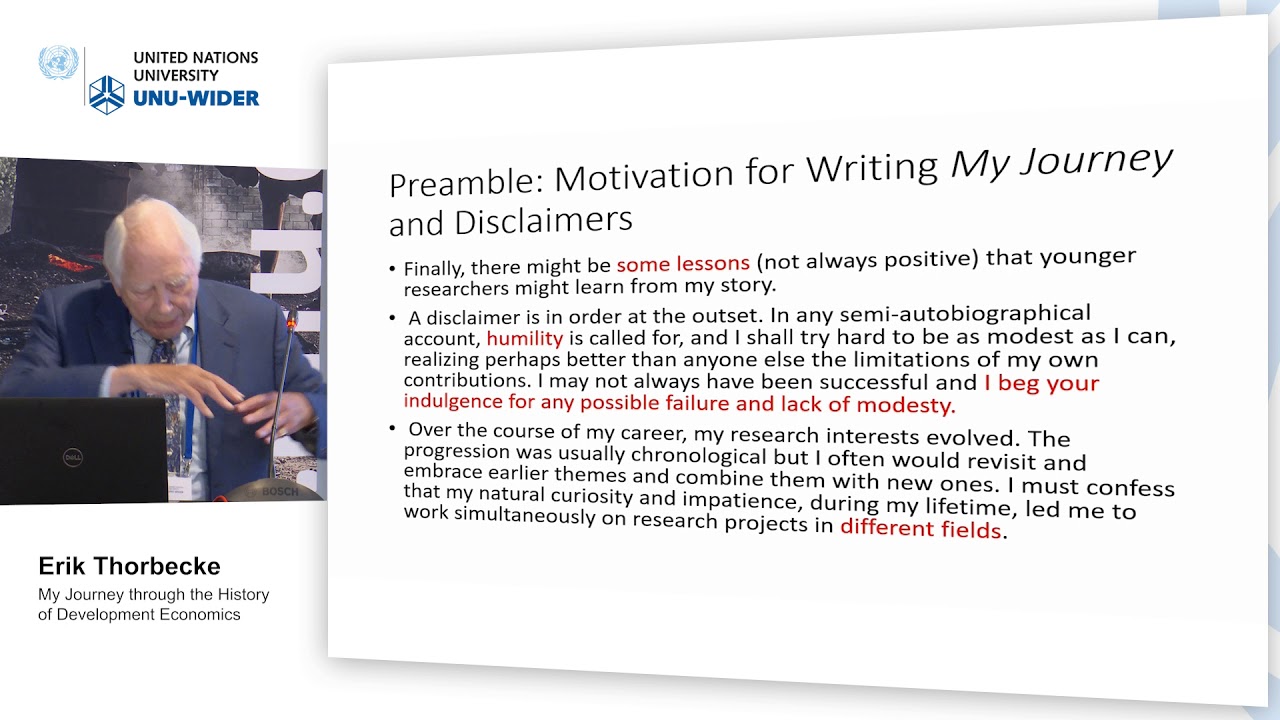 Think development – Think WIDER | Parallel 6.4 - Erik Thorbecke - YouTube