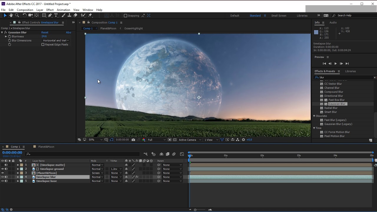 Compositing a planet into the sky - YouTube