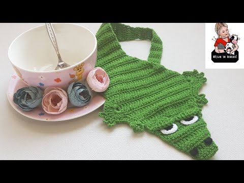 Bebek mama önlüğü modeli. (1.Bölüm) Sevimli Timsah
