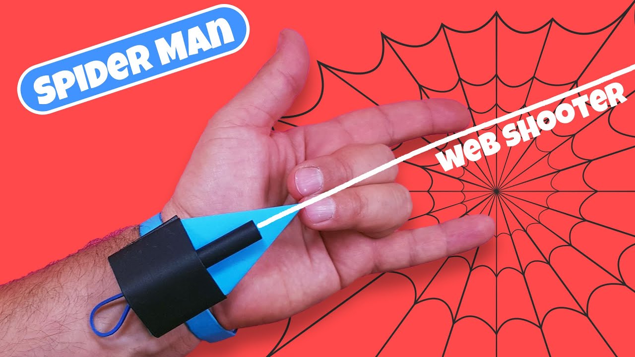 How to Make Spider Man web shooter from Paper - YouTube