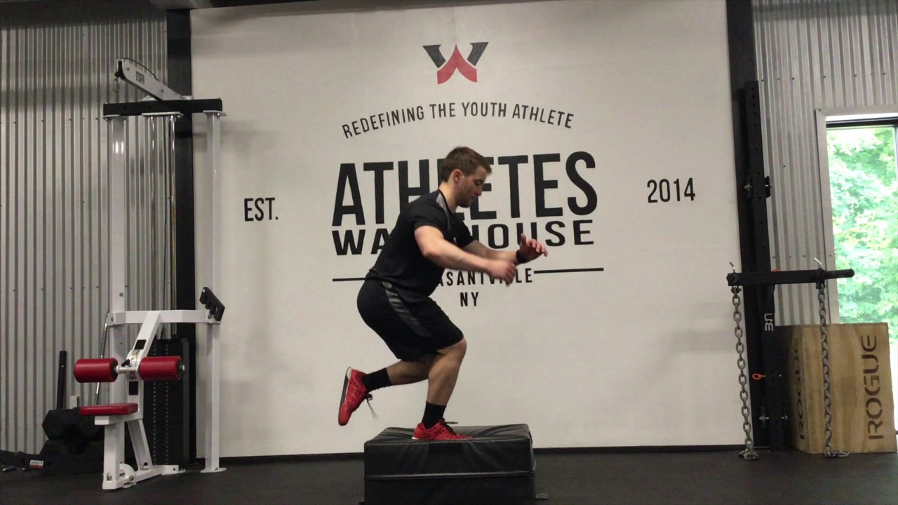 SINGLE LEG BOX JUMP LAND SINGLE - YouTube