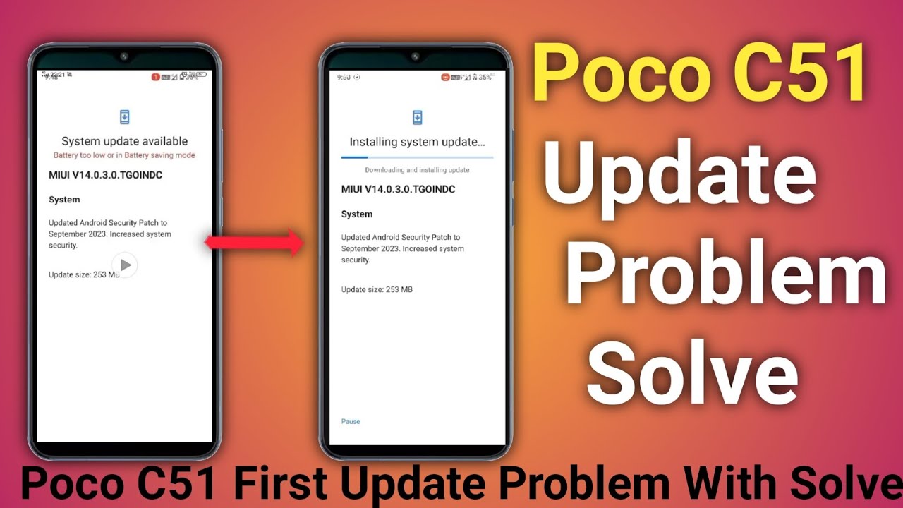 Poco C51 Update Problem With Solve | poco c51 review#poco - YouTube