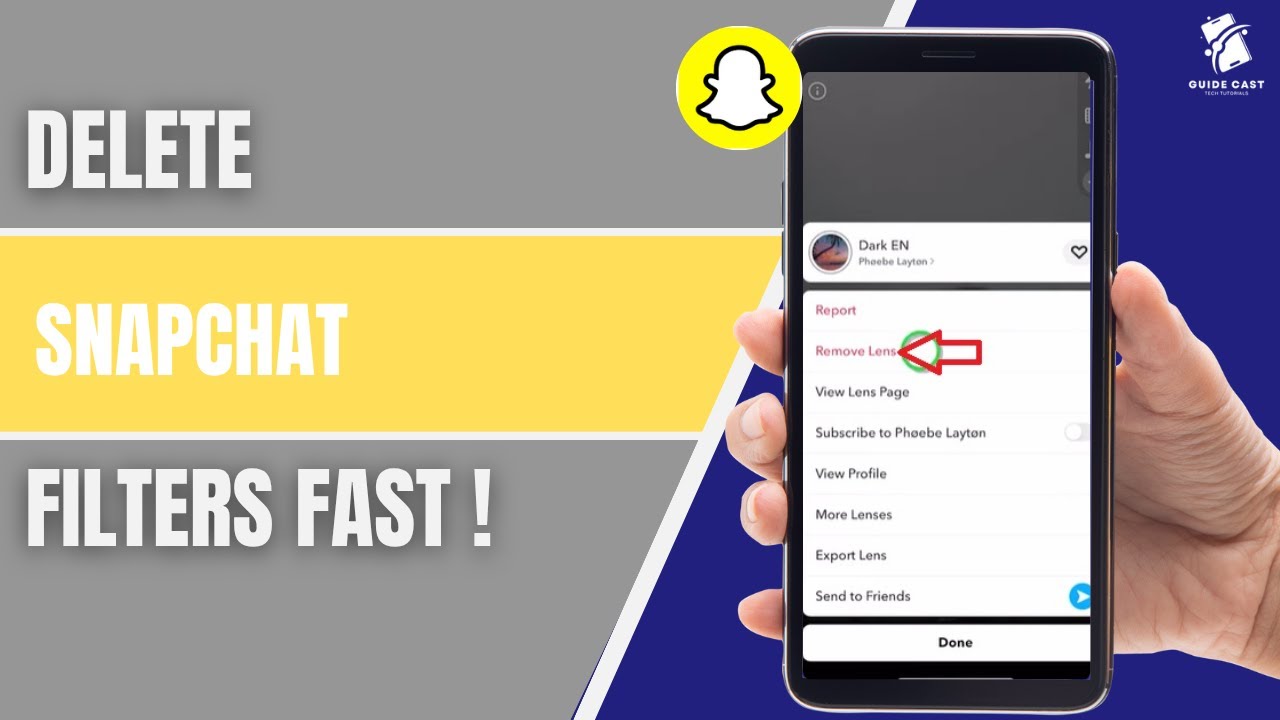 How to Delete Snapchat Filters (2025) | Remove Lenses & Clear Filter ...