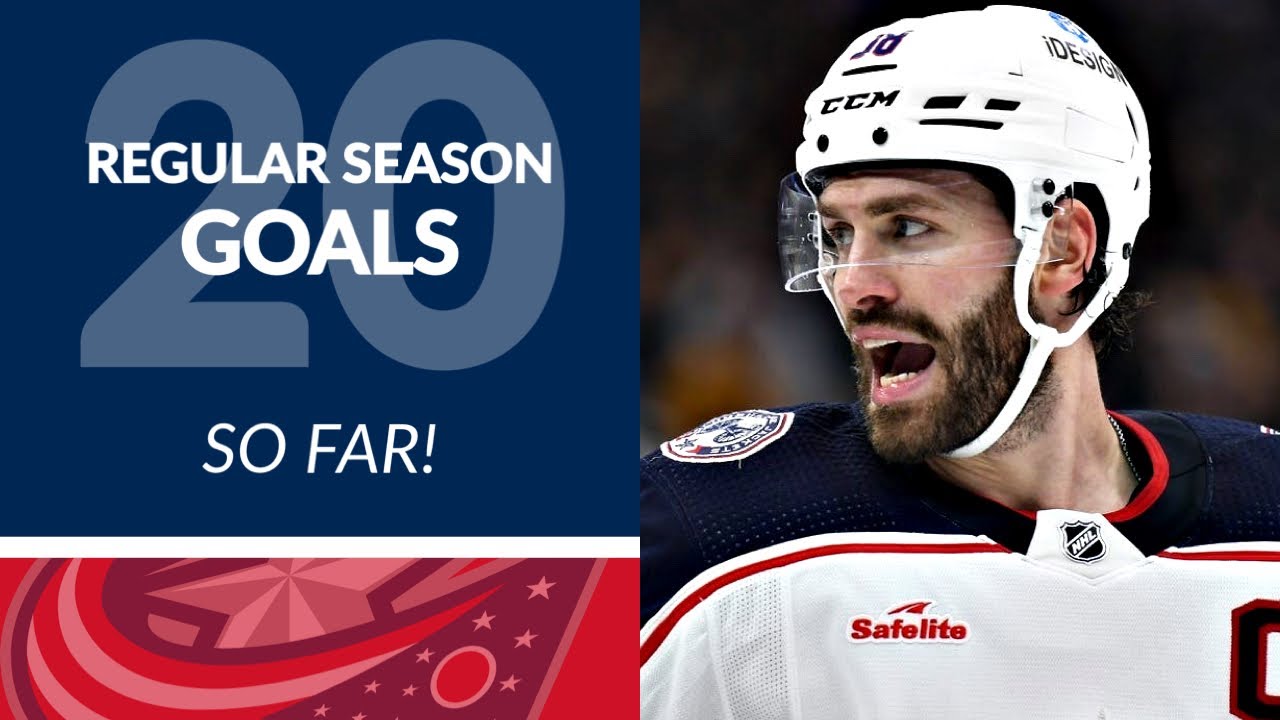 Boone Jenner's First 20 Goals of 22/23 NHL Regular Season - YouTube