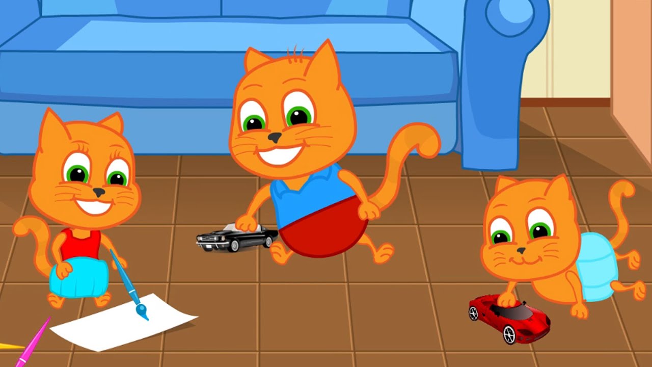 Cats Family in English - Favorite Toys Cartoon for Kids - YouTube