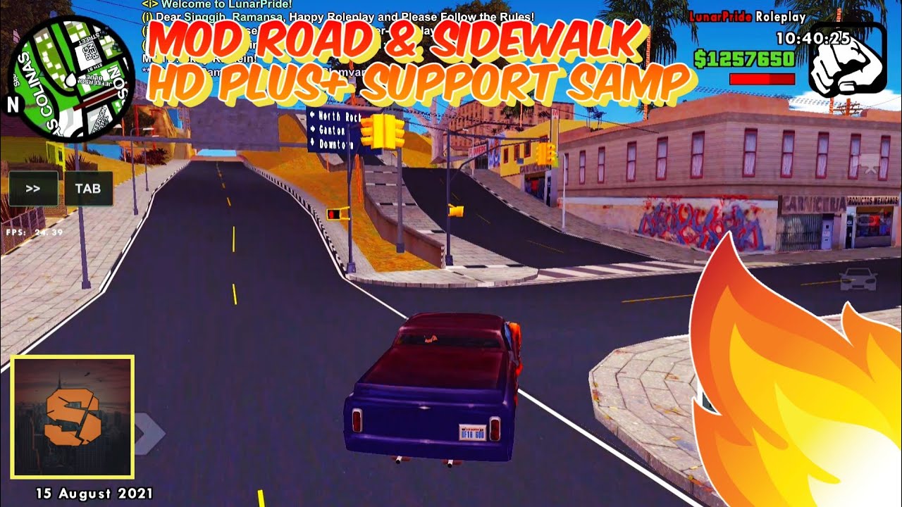 Keren!! MOD Road & Sidewalk HD Plus Support SAMP Launcher - YouTube