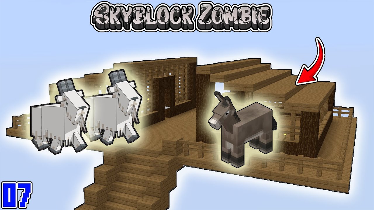 SkyBlock but Zombie Drop Everything 07ចិញ្ចឹមសត្វ - YouTube