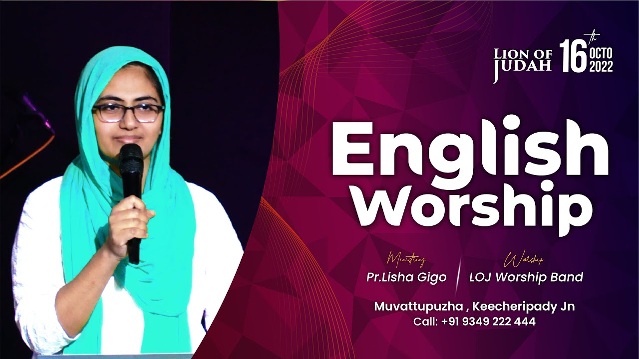 🛑Sunday English Service with Pr.Lisha Gigo and LOJ Worship Band🛑 16 OCT ...