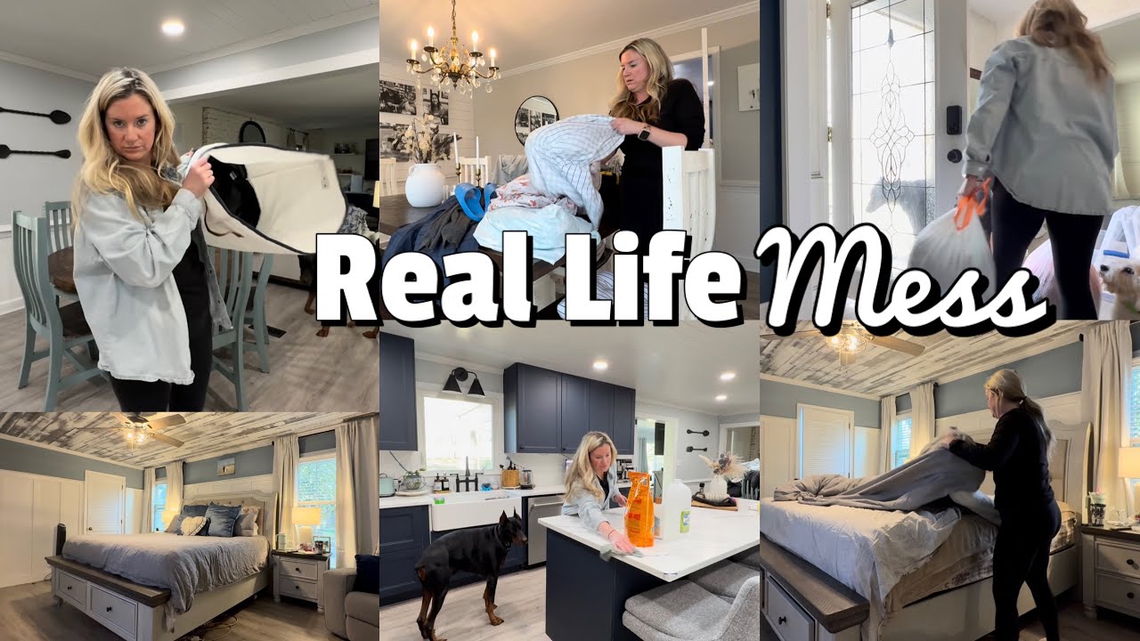 REAL LIFE CLEAN WITH ME | Downstairs Reset - YouTube