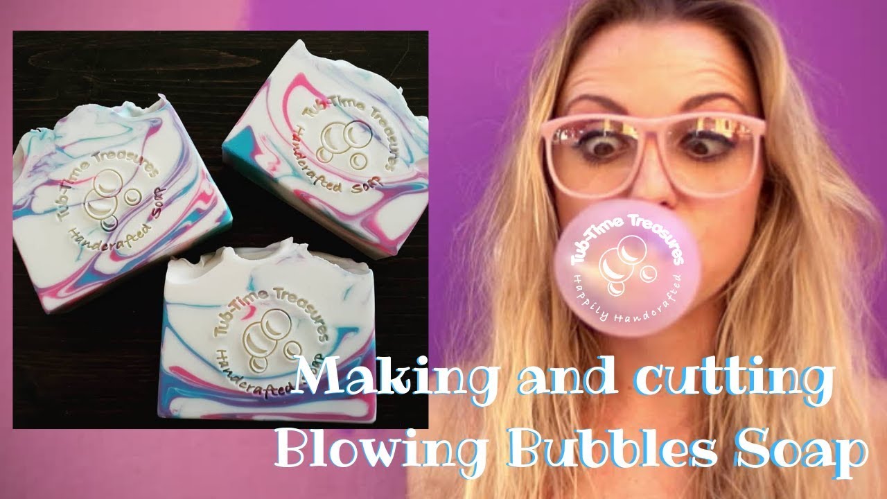Making & Cutting Blowing Bubbles Soap - YouTube