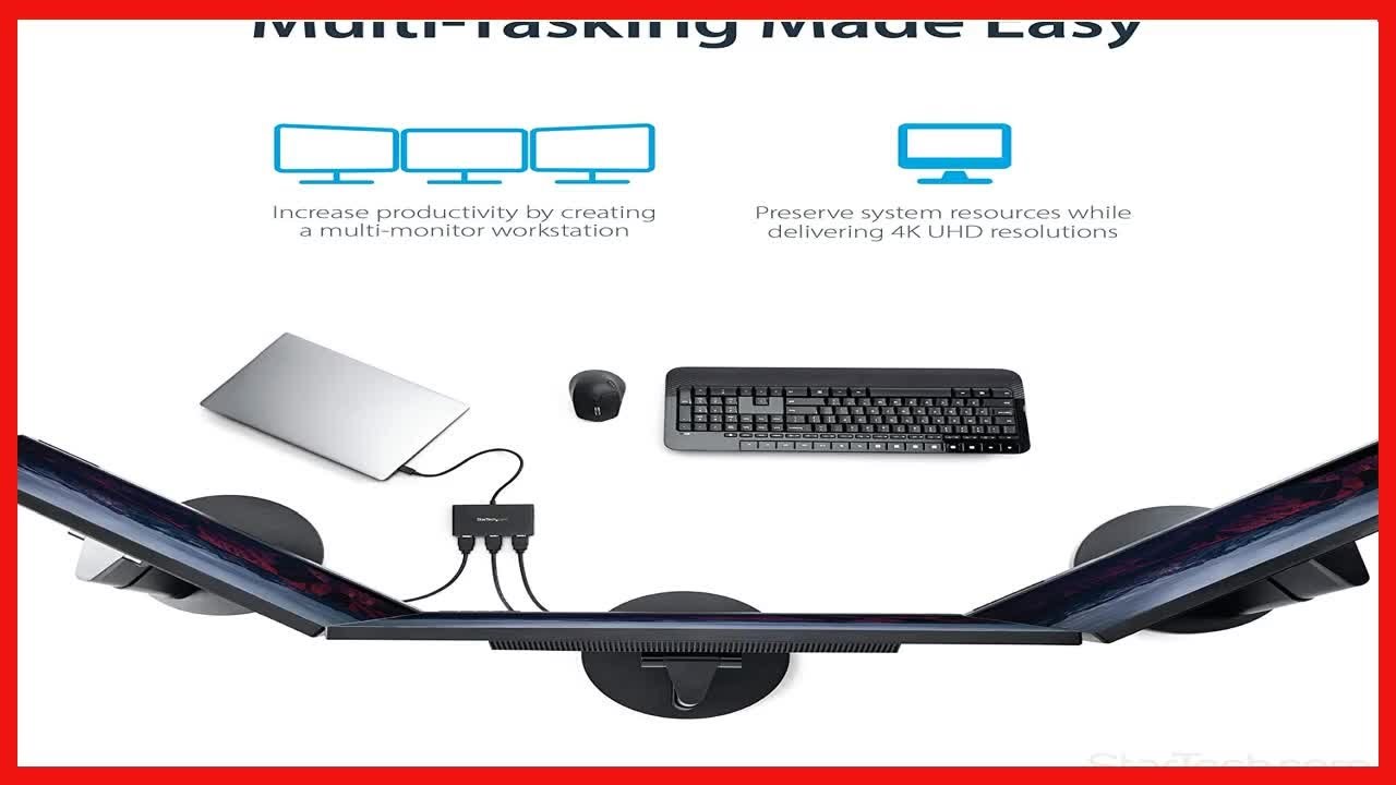 StarTech.com 3-Port Multi Monitor Adapter - USB-C to 3x HDMI Video ...
