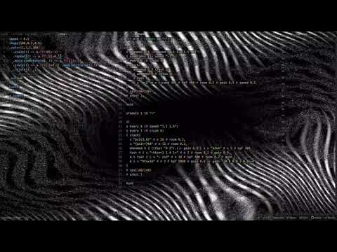 Audio visual coding with tidal cycles and hydra - YouTube