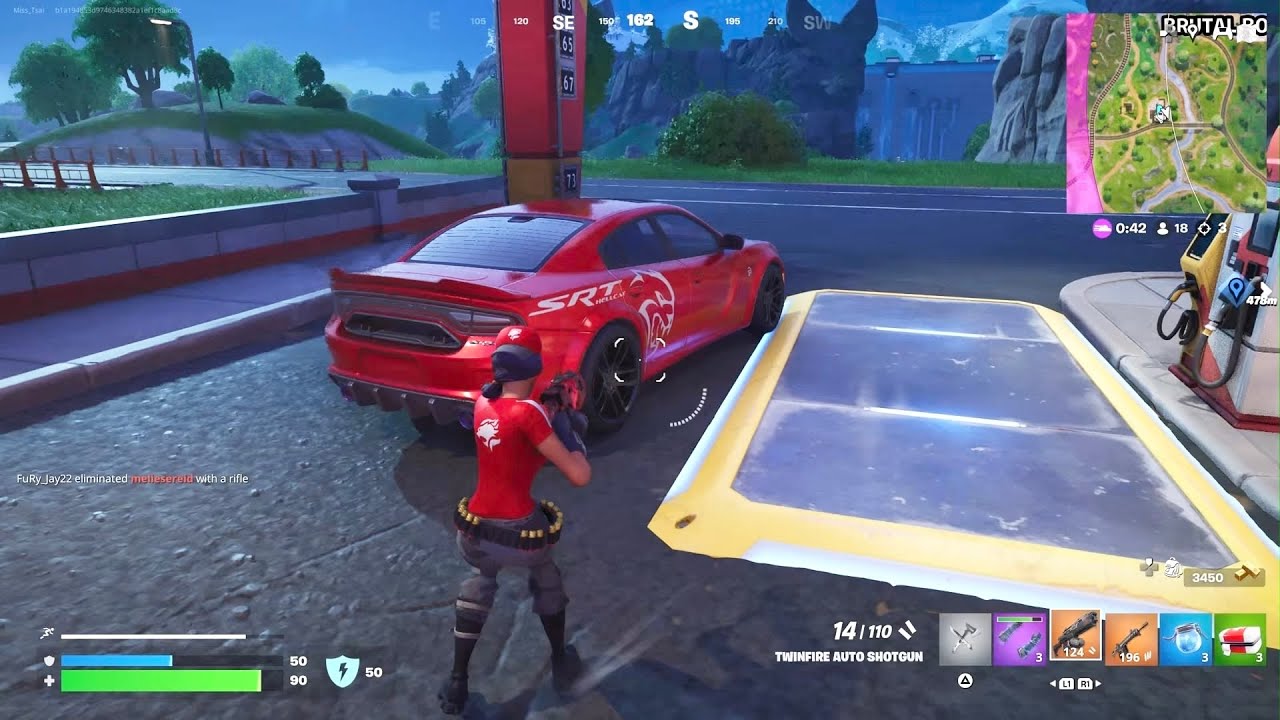 Fortnite Battle royal chapter 6 S2 Hellcat Trooper combo gameplay - YouTube