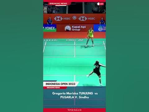 Gregoria Mariska TUNJUNG vs PUSARLA V. Sindhu Indonesia Open 2023 #shorts #shortsvideo - YouTube