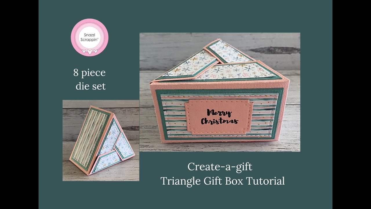 Create-a-gift Triangle Box Tutorial - YouTube