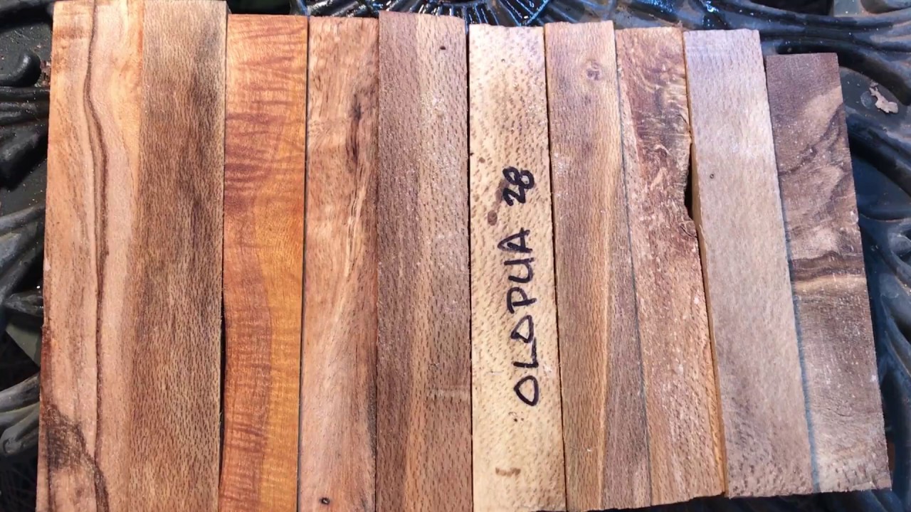 Hawaiian Olopua Pen Blanks joelinhawaii eBay Auction 28 - YouTube