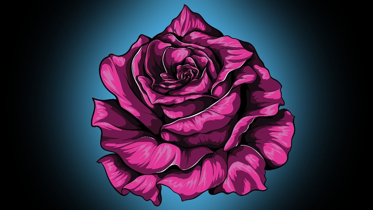 Flower Speedart Adobe Illustrator Youtube