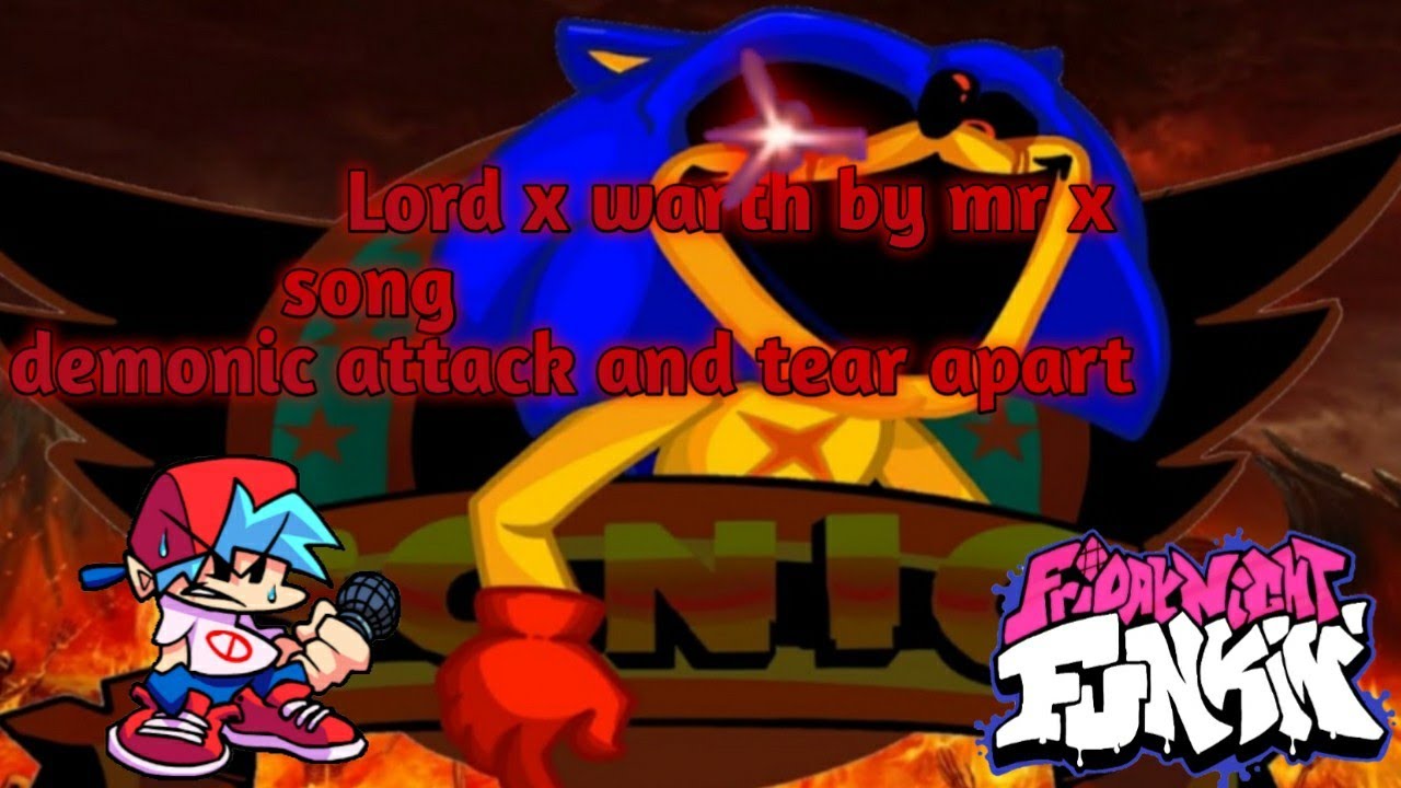 Friday night funkin vs lord x warth by mr x buts song demonic attack ...