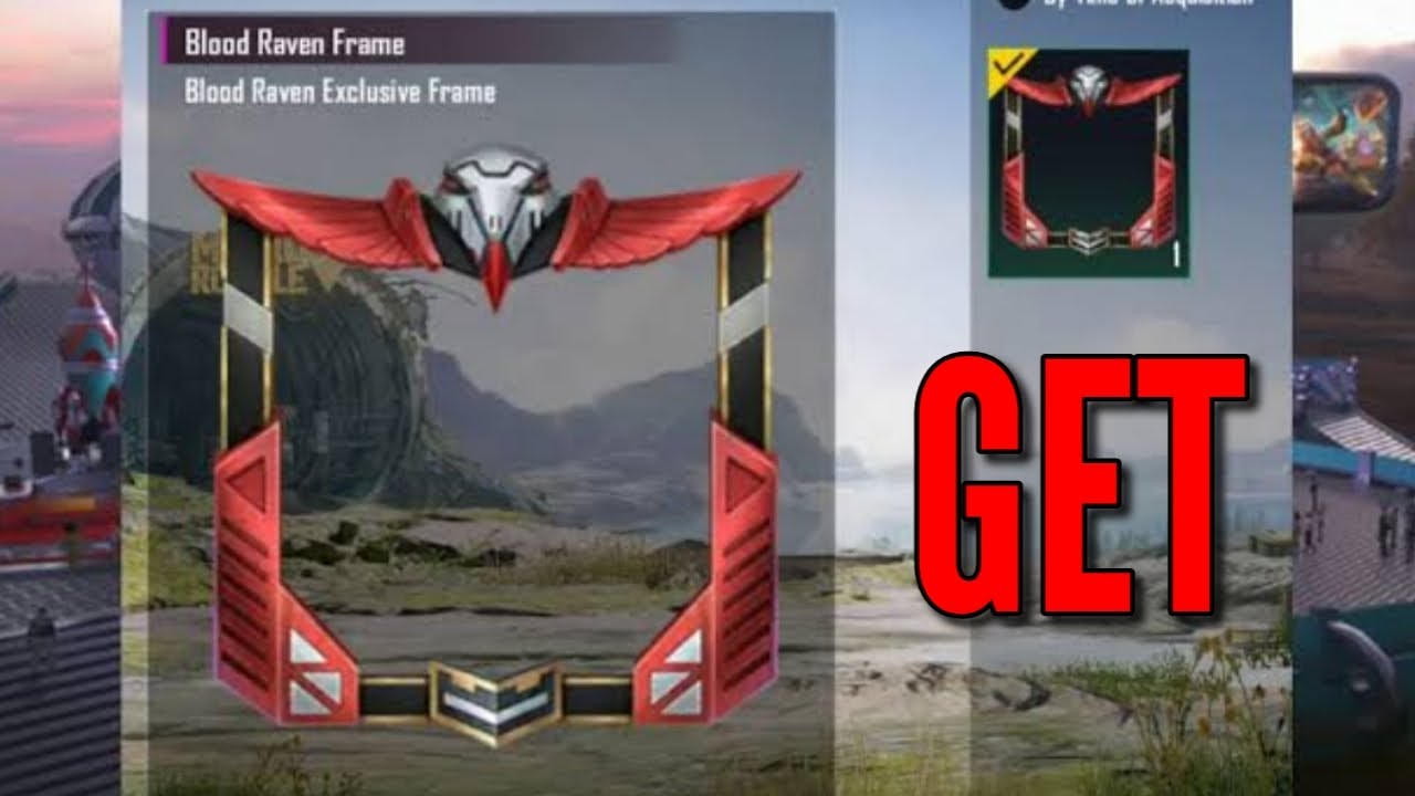 HOW TO GET BLOOD RAVEN AVATAR FRAME ON BGMI || bloodraven frame kaise ...