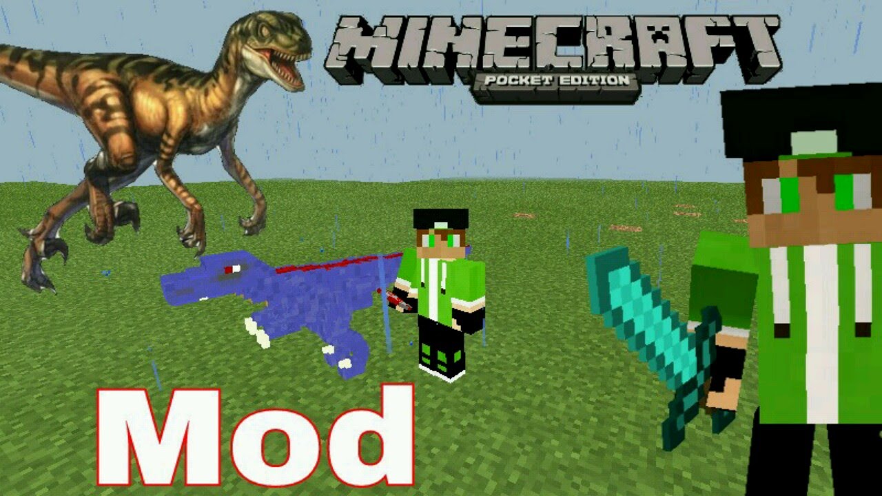 Mod do velociraptor para Minecraft pe 0.14.0 tenha um velociraptor de ...