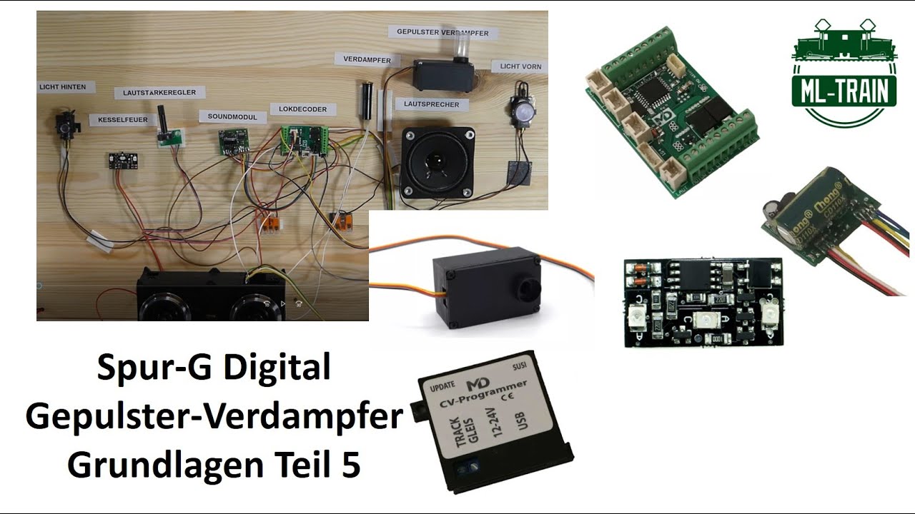 Gepulster Verdampfer Digital Tutorial Spur G Eisenbahn von ML Train ...