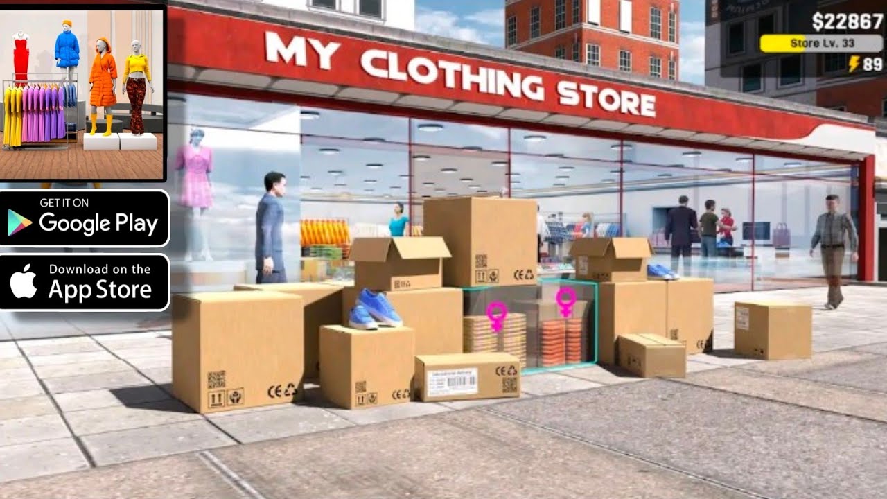 Fashion Simulator Gameplay | My Clothing Shop #1 - YouTube