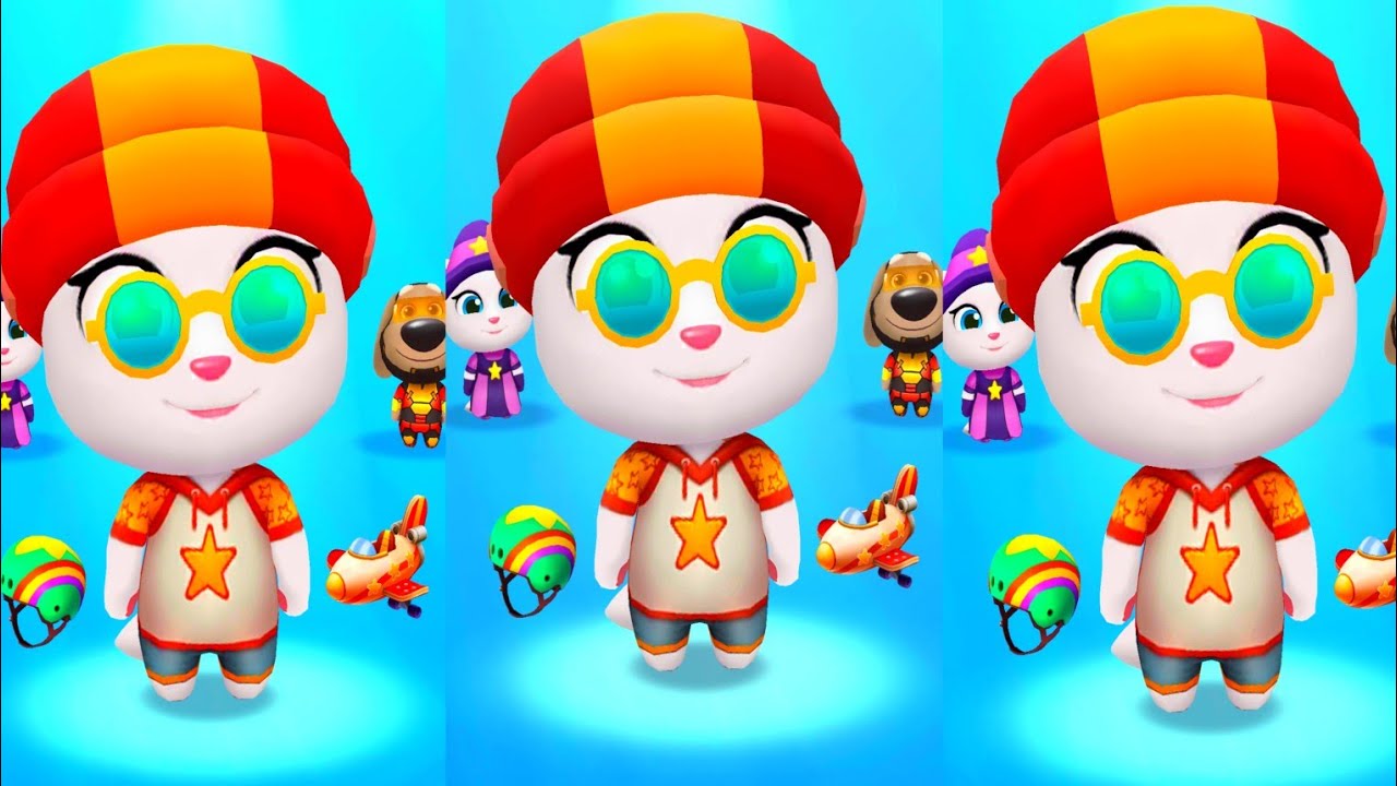 Talking Tom Gold Run Android Gameplay - Fireman Tom vs Talking Tom vs ...