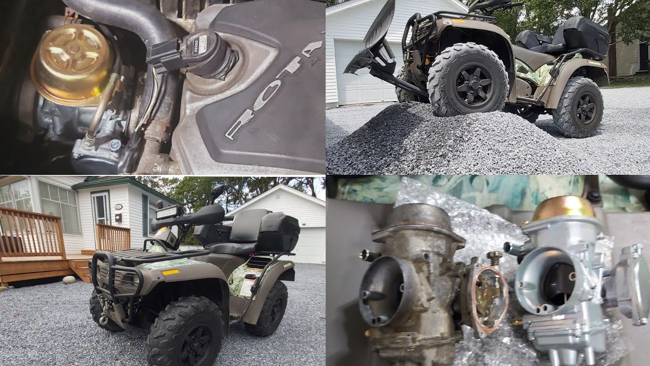 Installing A New Carburetor On An ATV - YouTube