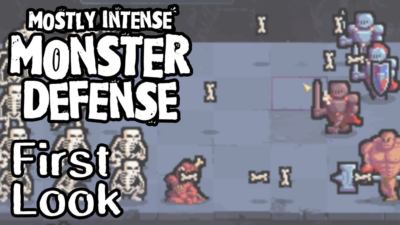 Mostly Intense Monster Defense | First Look - YouTube