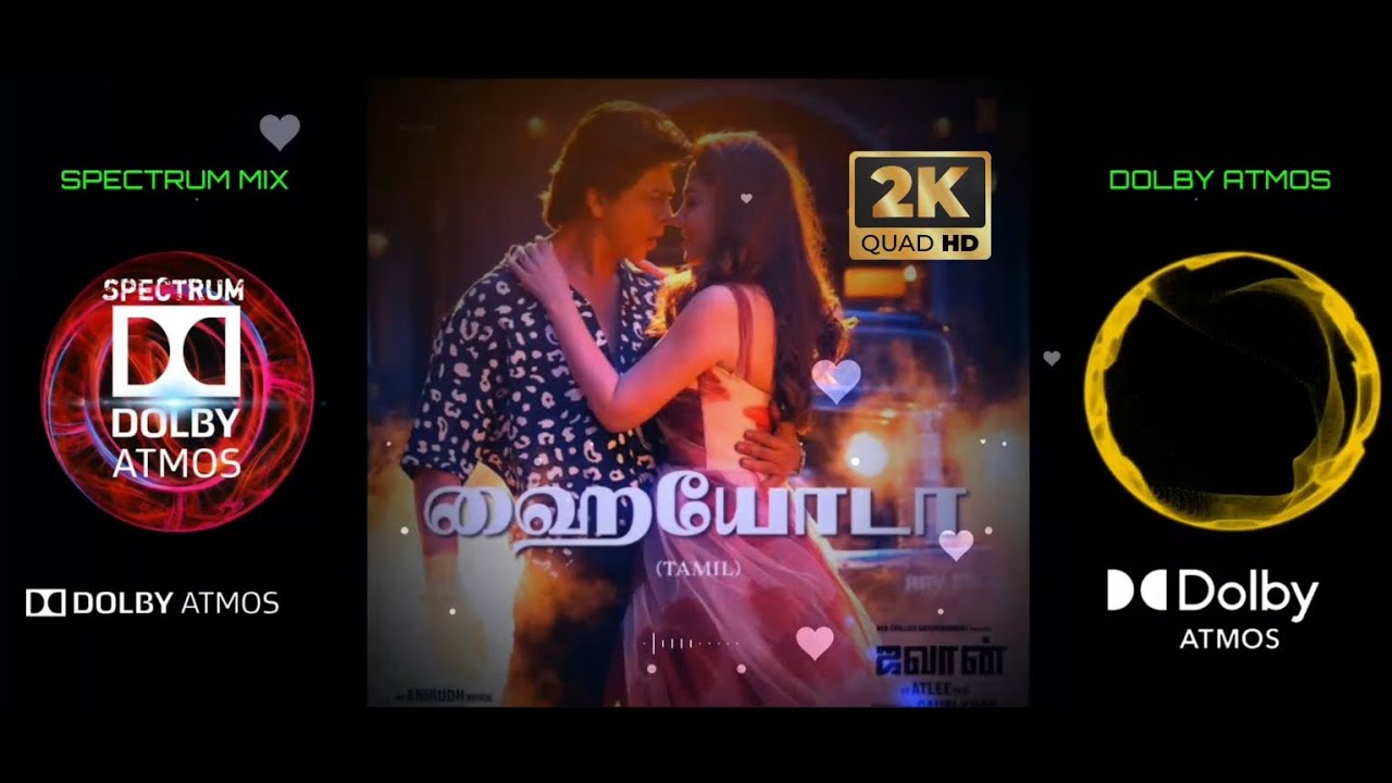 Hayyoda Song - Dolby Atmos 7.1 Bass Boosted Surround Sound | JAWAN SRK ...