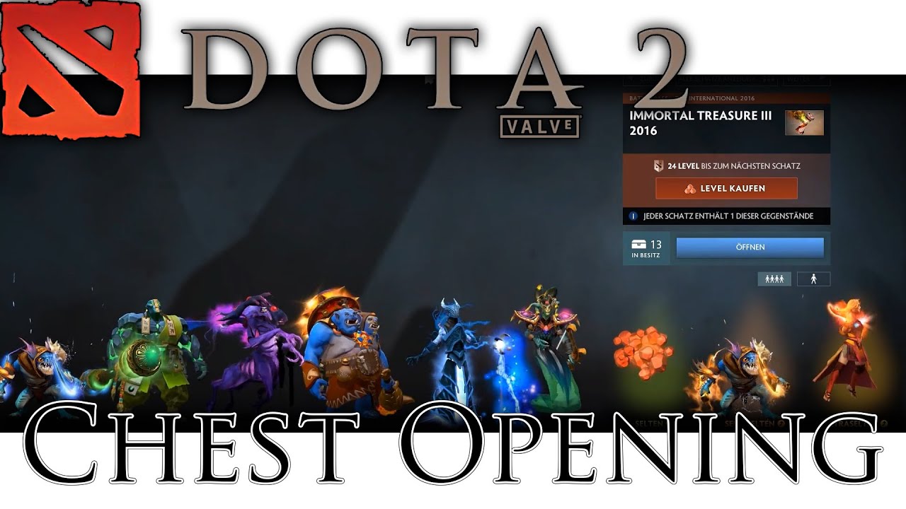 Dota 2 Chest Opening #003 - Immortal Treasure III 2016 + Extras - YouTube