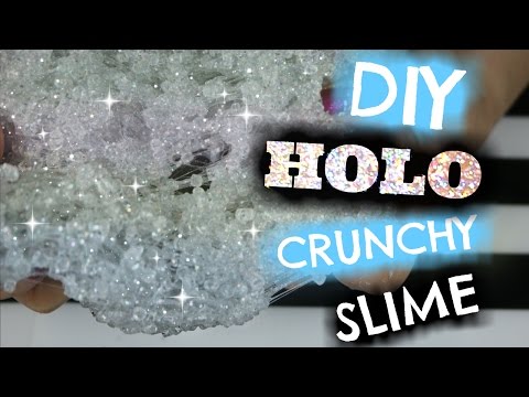 DIY CRUNCHY FISHBOWL GLITTER SLIME | CRUNCHY SLIME ASMR | BeautyByJosieK | How To Make Slime