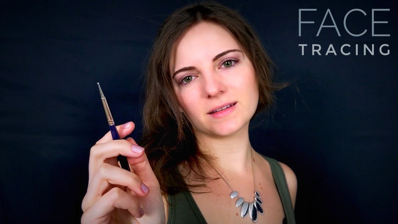 ASMR | Gently Brushing and Tracing Your Face 🖌️ - YouTube