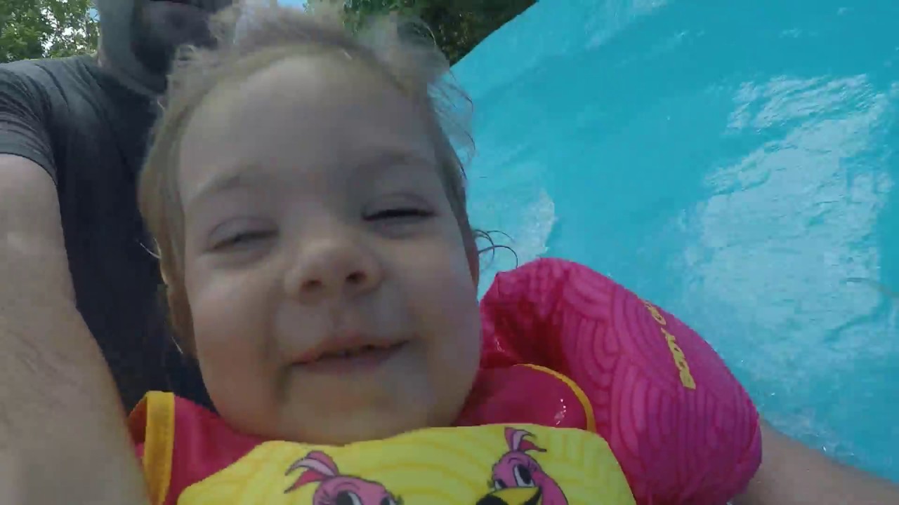 FamCampin at Roaring River Part 3 - Beebe's Water Slide! - YouTube