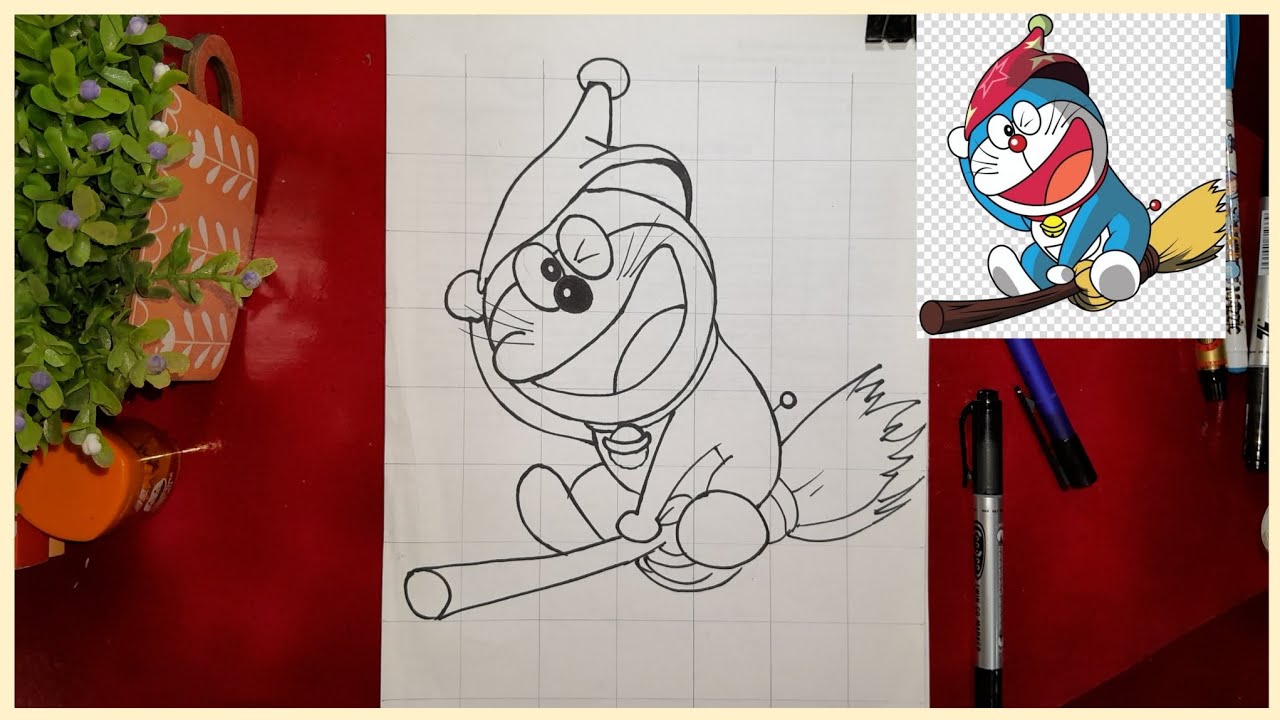 How to draw Doremon step by step | Easy Doremon drawing - YouTube