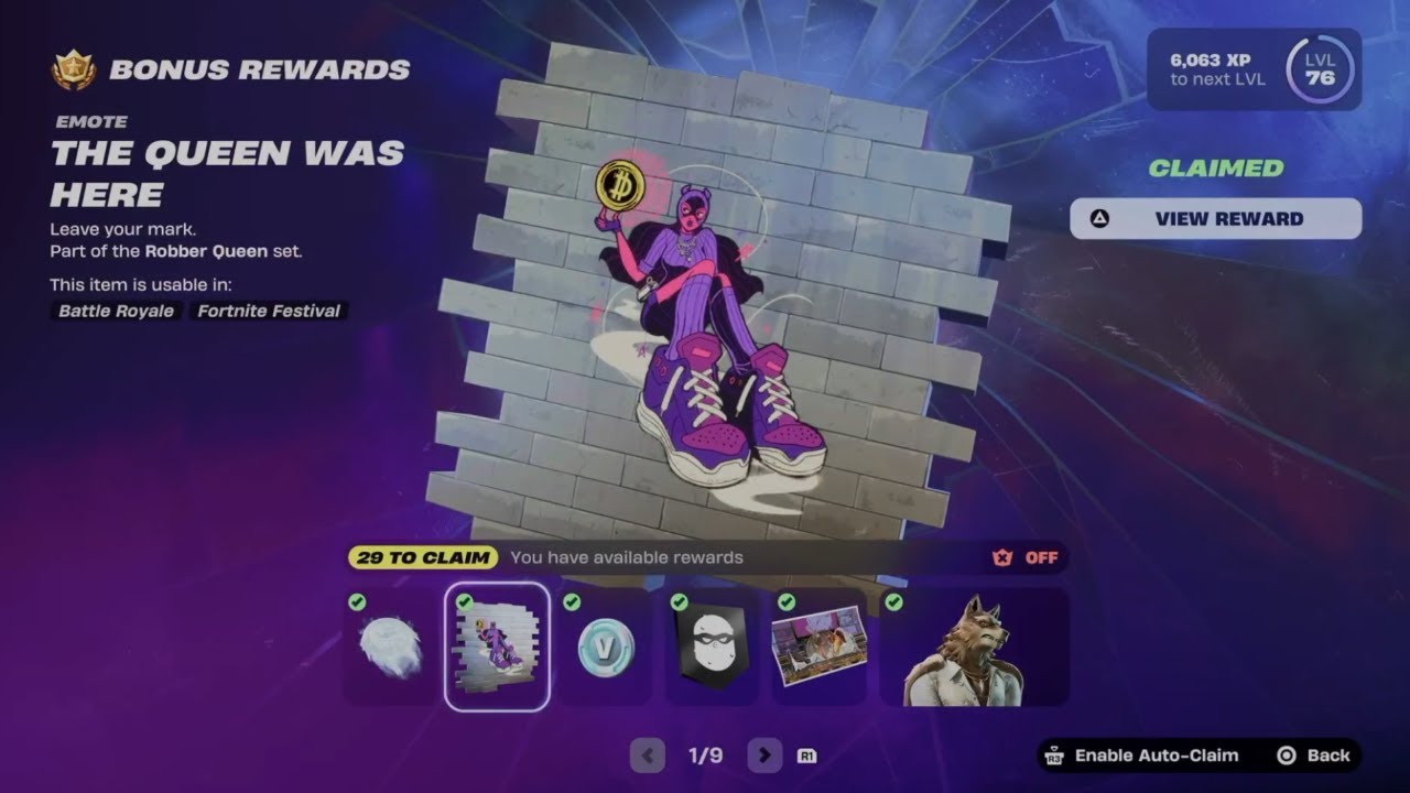 How to Unlock The Queen was here Emote in Fortnite | Battle Pass Bonus ...