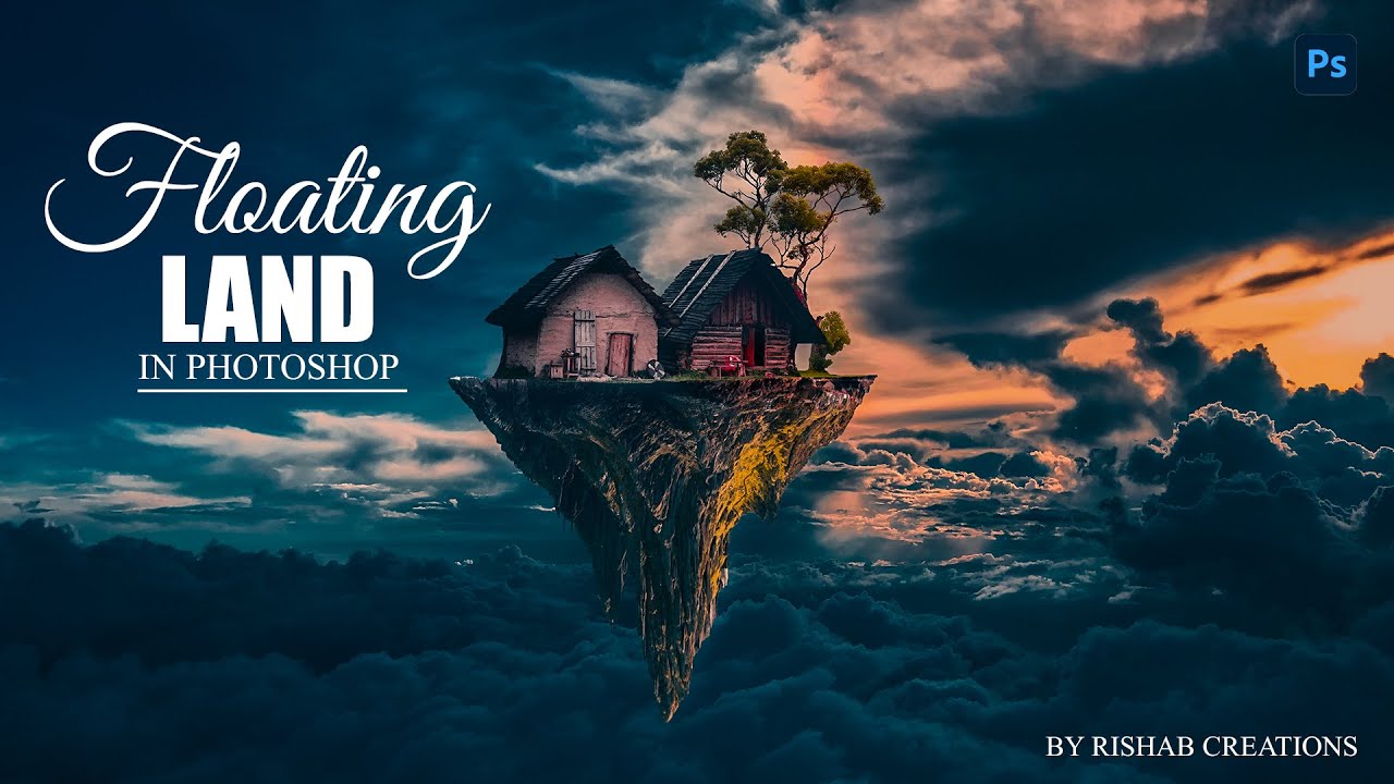 Floating Land in photoshop | Photoshop Tutorial | Quick video - YouTube