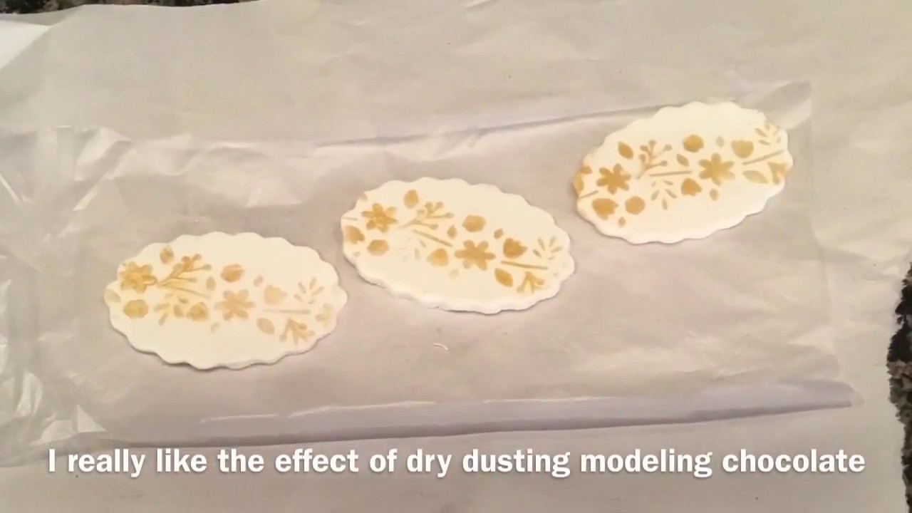 Gold dust floral spray cookies - YouTube