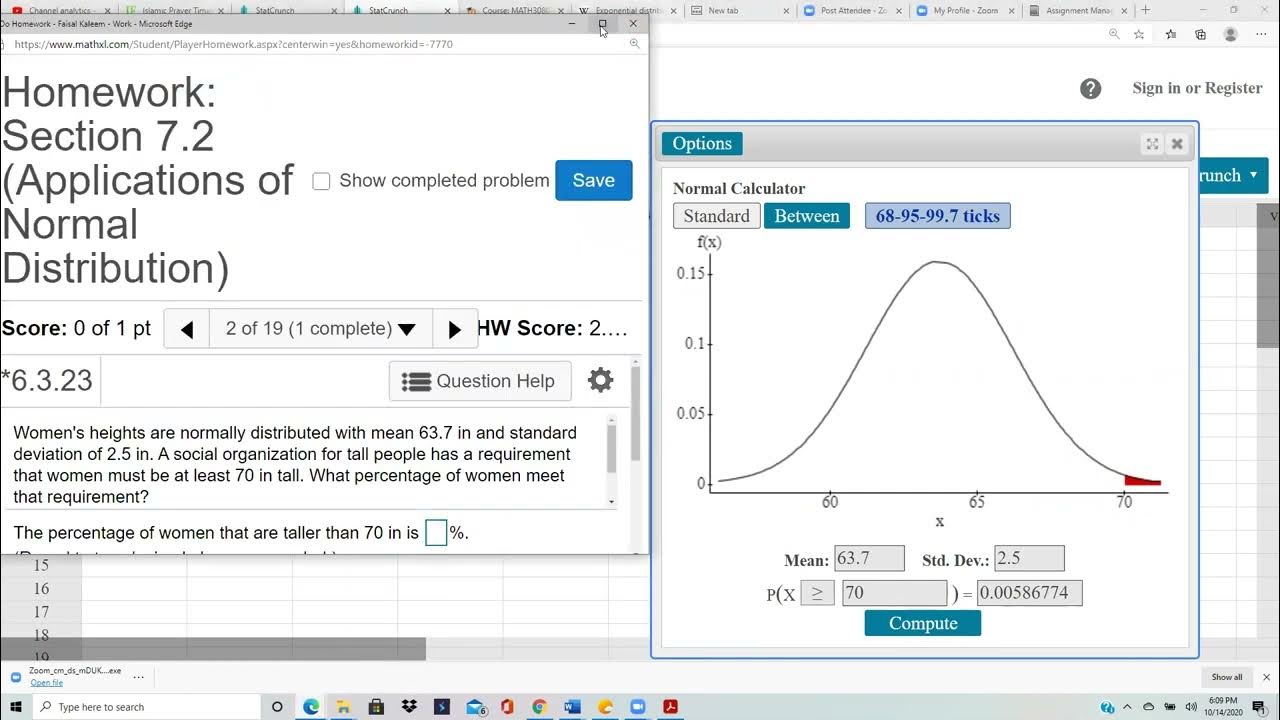 Elementary Stats Lesson 94: Applications of Normal Distributions ...