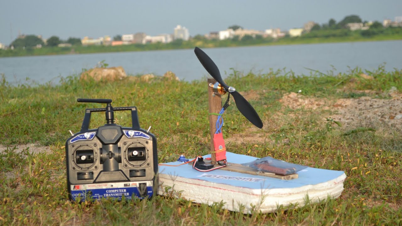 Diy- How to make a rc airboat at home/go creative channel - YouTube