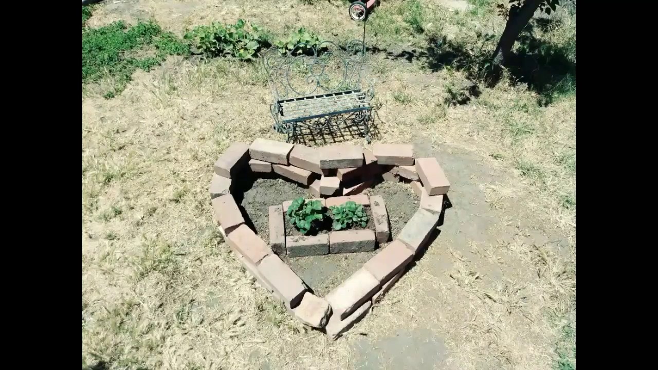 DIY: bricks into heart shape - YouTube