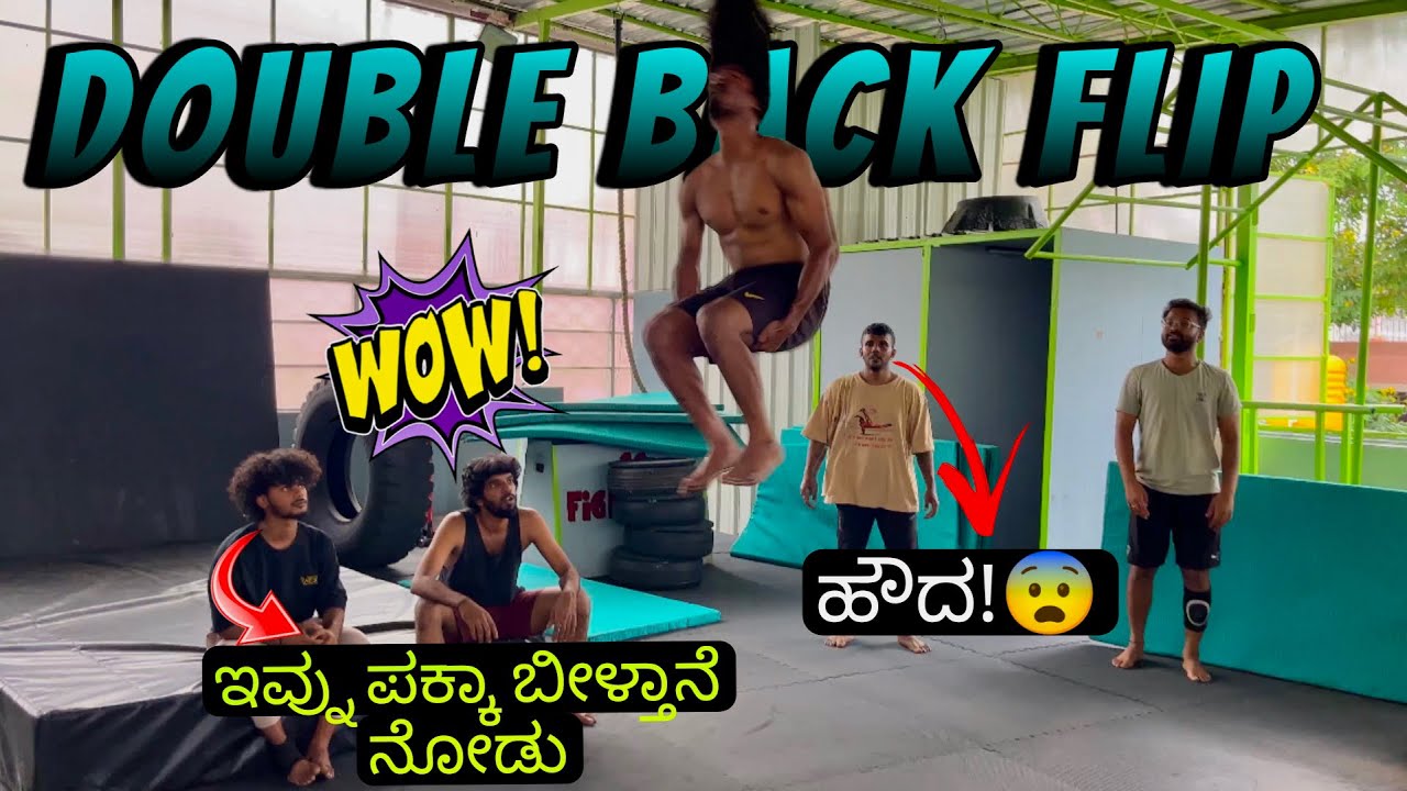 Double back flip compilation ️‍🔥| best flips in India | shankar rock ...