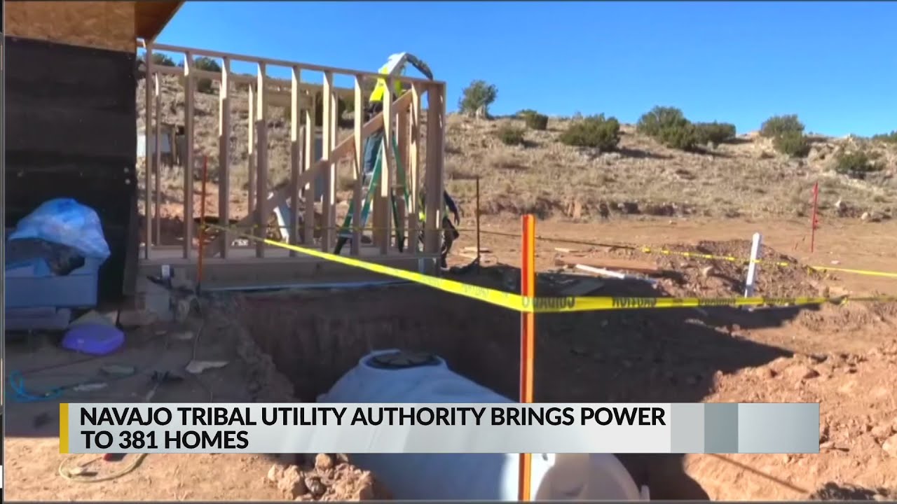Navajo Tribal Utility Authority brings electricity to homes - YouTube