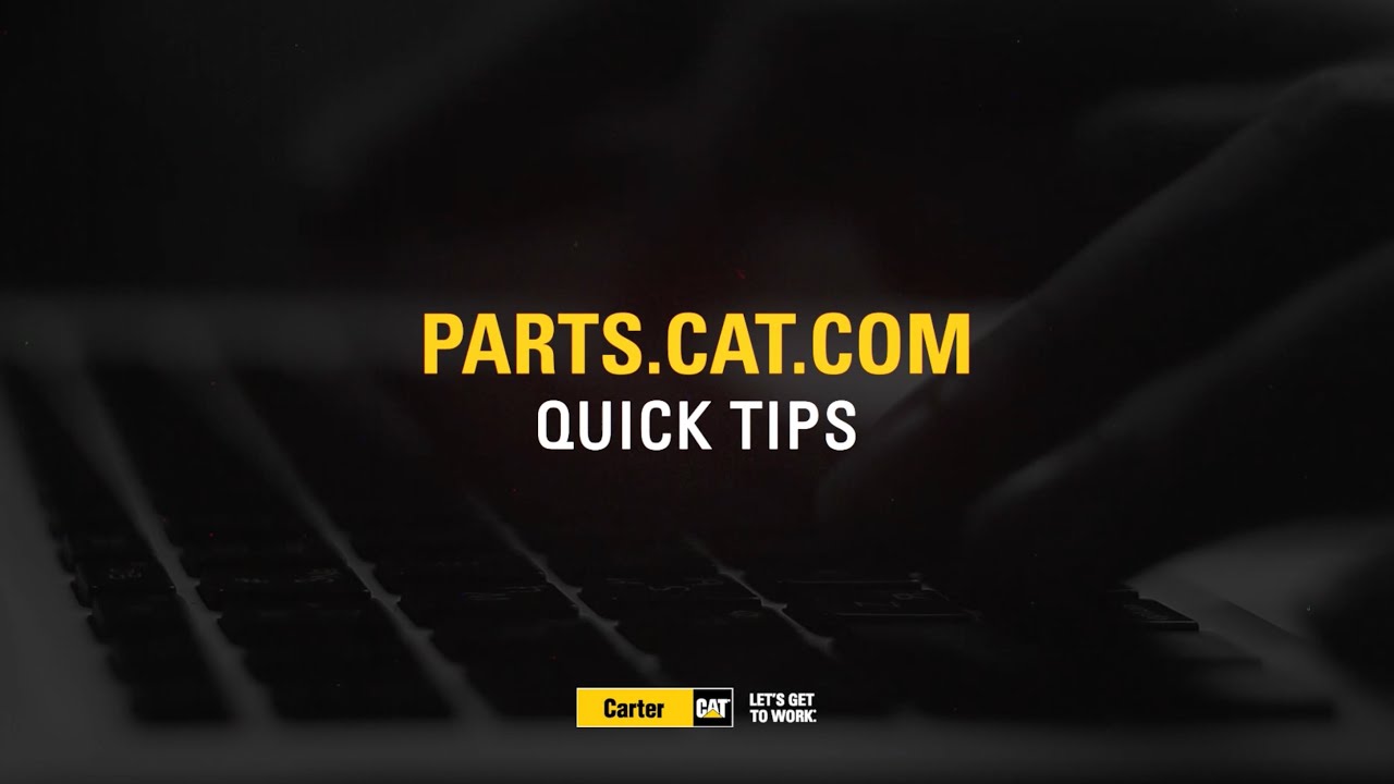 Parts.cat.com Quick Tips: How To Create Your Account - YouTube