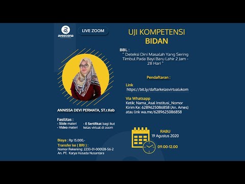KELAS VIRTUAL UJI KOMPETENSI BIDAN: Asuhan Kebidanan Bayi Baru Lahir