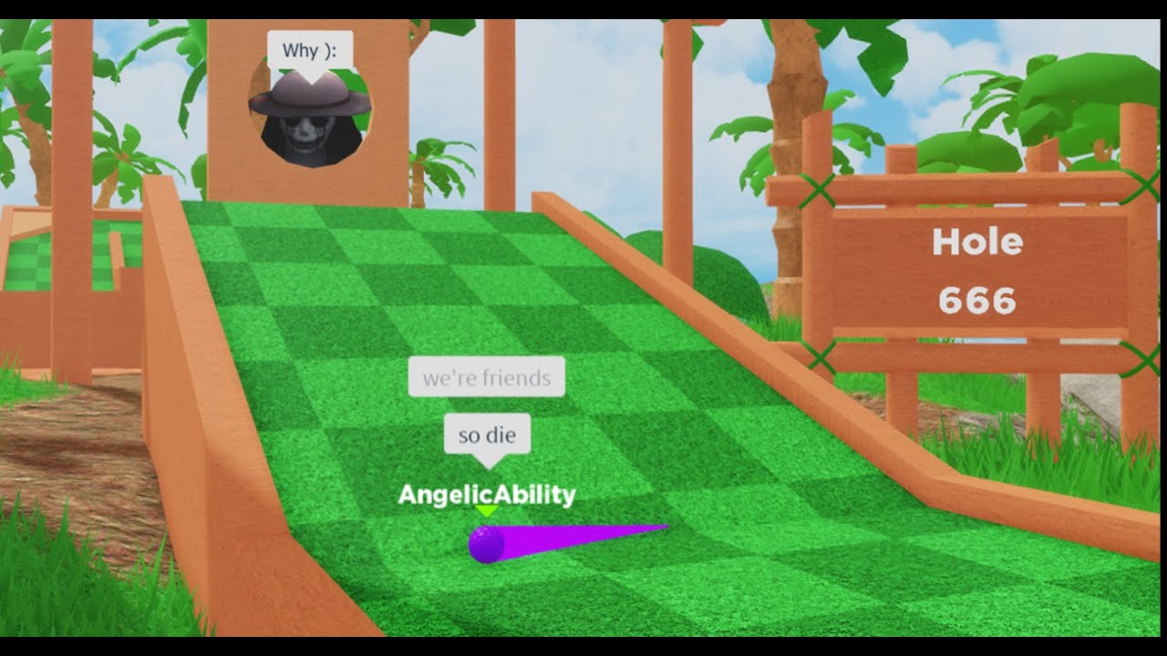 'RELAXING' on Roblox Super Golf - YouTube