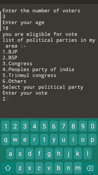 Election Voting program in C++ #kunal #programming - YouTube