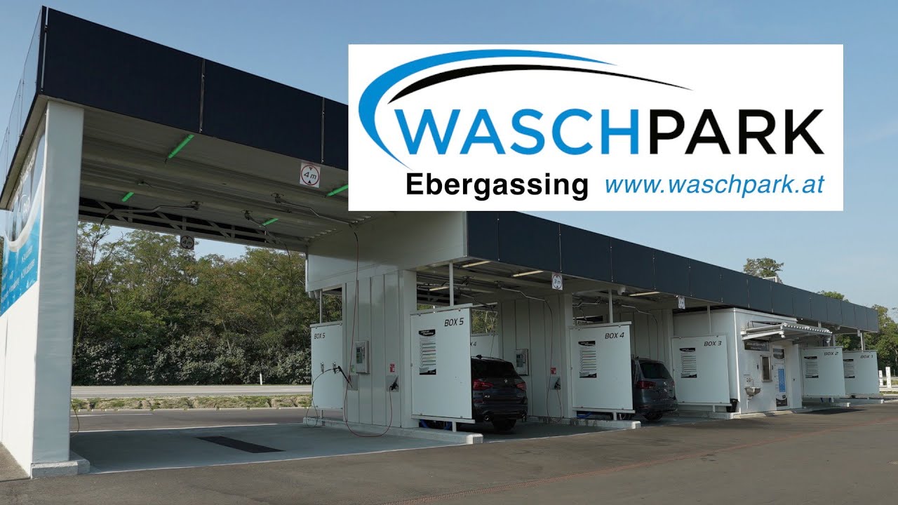 SB-Waschboxen im Waschpark Ebergassing - YouTube